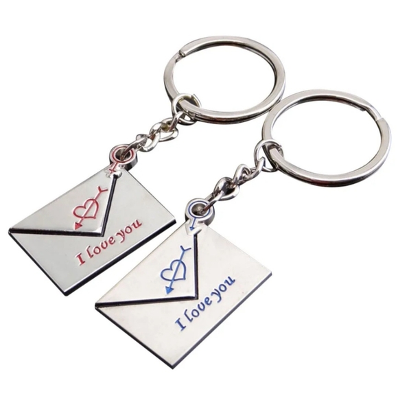 Accessories | 2pc Couples Gift Set Silver I Love You Letters Mail ...